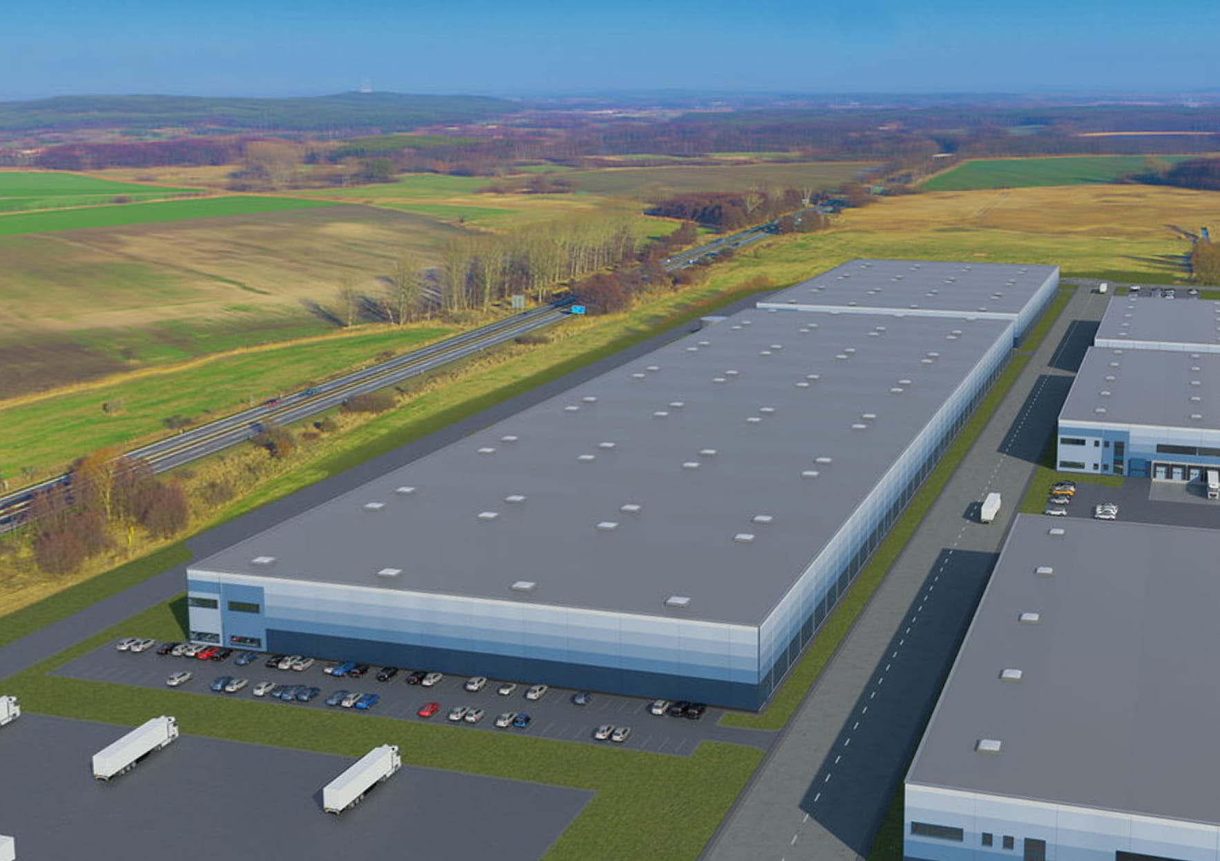 Neuer Bauabschnitt des Magna-Parks bei Berlin - industrieBAU